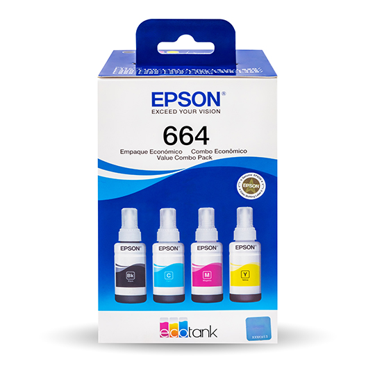 Office Target - Kit tintas de color Epson T664 4 pzas EPSON - Papelería ...
